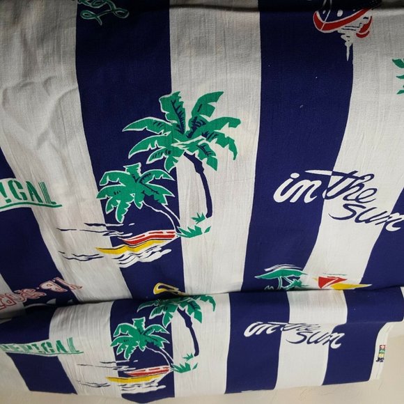 Marcus Fabrics | Other | Ocean Island Tropical Cruise Ship Cotton ...